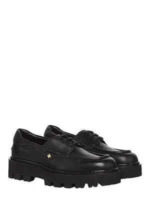Mcm Platform Loafers In Calfskin - Black