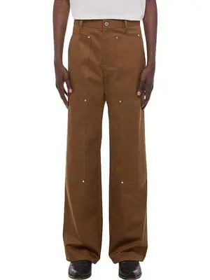 Helmut Lang Straight Fit Carpenter Chino Pants - Fawn