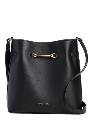 Strathberry Corda Leather Bucket Bag - Black