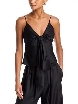 Alexander Wang Silk Knot Detail Cami - Black