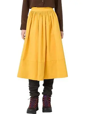 Max Mara A-line Midi Skirt - Yellow