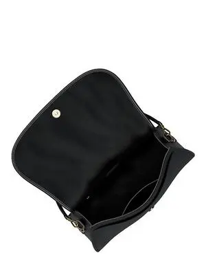 Michael Kors Holmes Medium Leather Crossbody Bag - Black