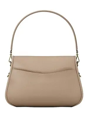 Michael Kors Holmes Medium Leather Crossbody Bag - Eggshell