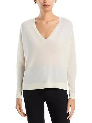 Co Cashmere V-neck Sweater - Ivory
