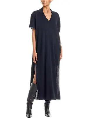 Fabiana Filippi Embroidered Kaftan Dress - Navy