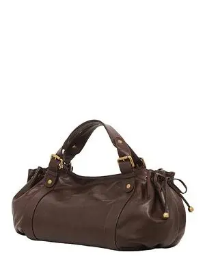 Gerard Darel Large Leather Handbag - Brown