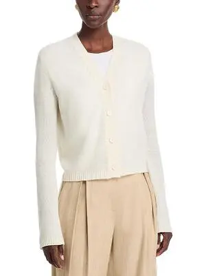 Fabiana Filippi Cashmere V-neck Cardigan - Raffia