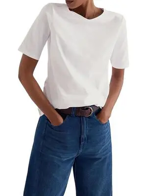 SEASALT CORNWALL Boat Neck T-shirt - Salt
