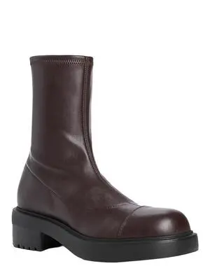 GIUSEPPE ZANOTTI Junney Leather Combat Boots - Moro