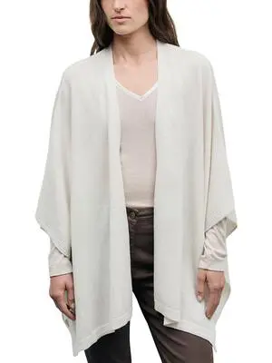 Gerard Darel Reya Cashmere Poncho - Ecru