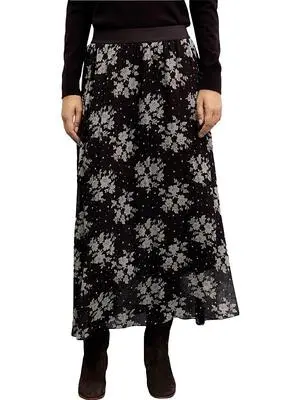 GERARD DAREL Gerard Darel Printed Pull-On Midi Skirt