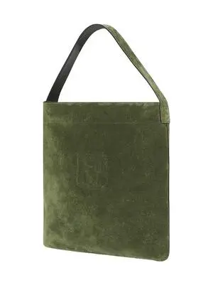 Gerard Darel Lady Gd Suede Leather Tote - Green