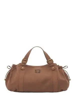 Gerard Darel Gerard Darel 24h Large Canvas Handbag Beige