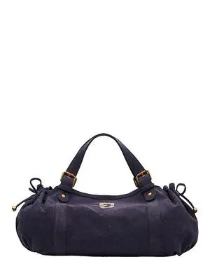 Gerard Darel Gerard Darel 24h Large Canvas Handbag Blackcurrant