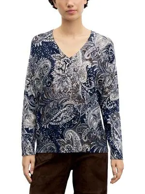 Gerard Darel Rhea Wool V Neck Sweater - Navy