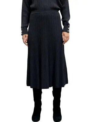 Gerard Darel Tati Flared Midi Skirt - Charcoal