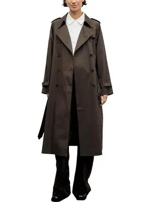 Gerard Darel Serge Long Trench Coat - Brown