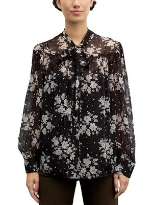 Gerard Darel Loa Tie Neck Blouse - Brown