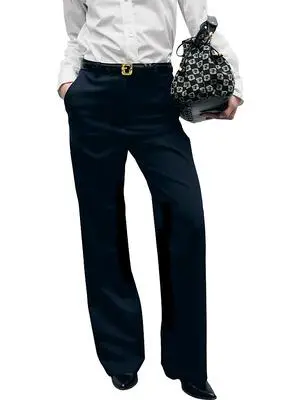 Gerard Darel Megan Wide Leg Pants - Navy