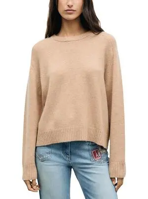 Gerard Darel Rica Cashmere Pullover Sweater - Camel