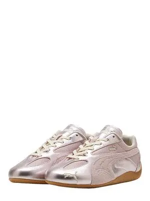 PUMA Speedcat Lou Metallic Leather Sneakers - Pink