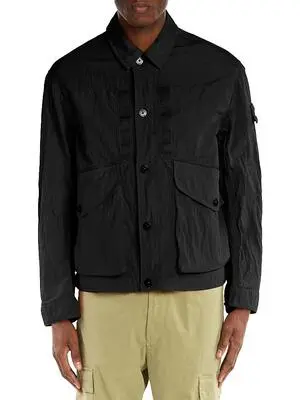 Stone Island Coach Warp Rib Nylon Jacket - Black