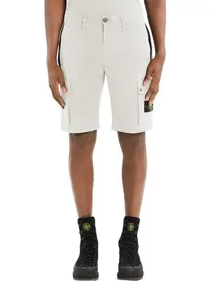 Stone Island Slim Fit Cargo Shorts - Ivory