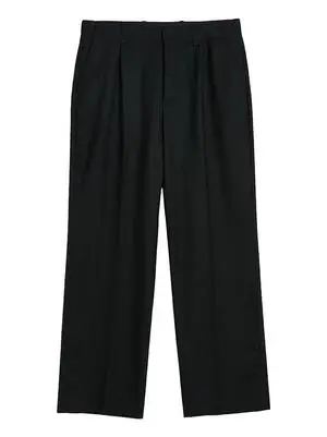 Our Legacy Borrowed Wide Relaxed Fit Chinos - Black