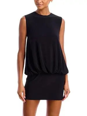 NORMA KAMALI Norma Kamali Sleeveless Babydoll Mini Dress