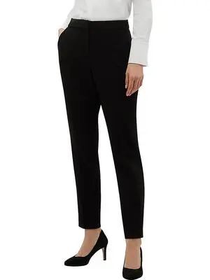 HOBBS LONDON Lea Slim Mid Rise Trousers - Black