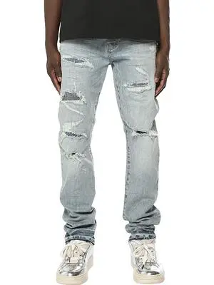 PURPLE BRAND Vintage Slim Straight Jeans - Light Indigo
