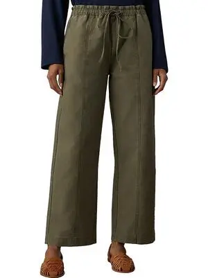 Faherty Brand Cotton Twill Drawstring Pants - Olive