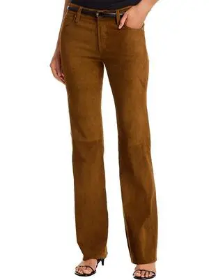 FRAME Suede Rodeo Bootcut Jeans - Saddle