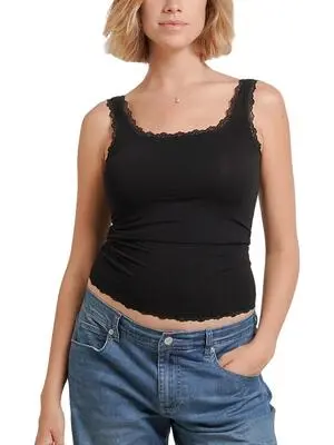 NOM MATERNITY Lacey Maternity Tank - Black
