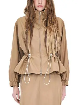 AYA MUSE Tala Drawstring Waist Jacket - Camel