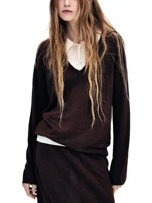 AYA MUSE Eirae Linen Blend Top - Pecan