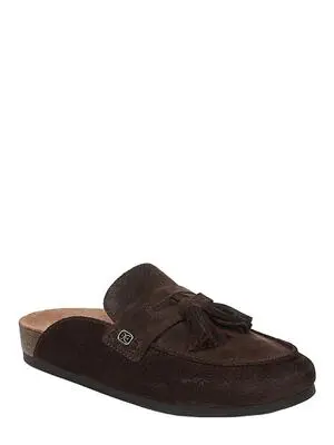 Sam Edelman Astrid Suede Mules - Espresso Bean
