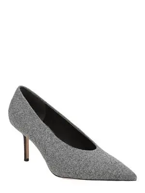 FAVORITE DAUGHTER Zoe Leather Pumps - Grey