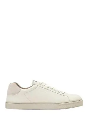 ALLSAINTS Tucker Leather & Suede Low Top Sneakers - White