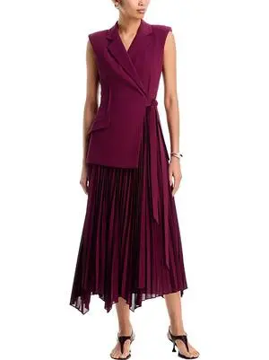 Simkhai Helena Sleeveless Blazer Dress - Fig