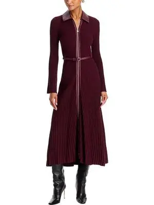 Simkhai Ismelle Collared Midi Dress - Fig