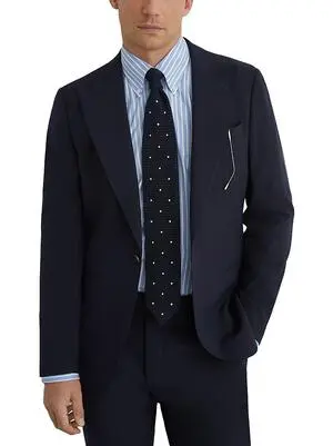 REISS Belmont Peak Lapel Blazer - Navy