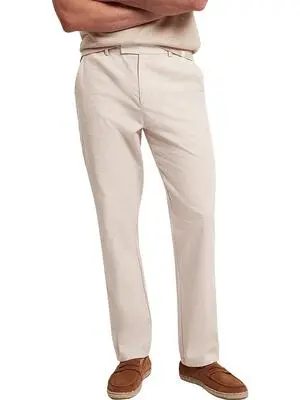 TED BAKER LONDON Ted Baker Mobedo Slim Fit Houndstooth Cotton Blend Pants