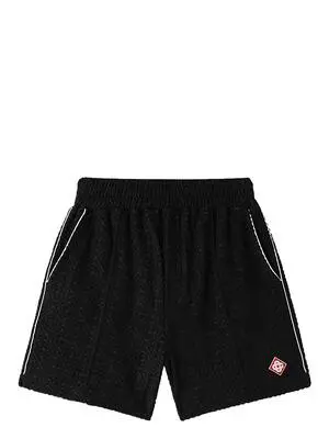 Balenciaga Casablanca Monogram Cotton Blend Shorts - Black