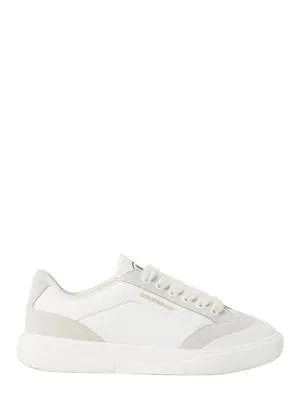 Casablanca Del Mar Lace Up Low Top Leather Sneakers - White