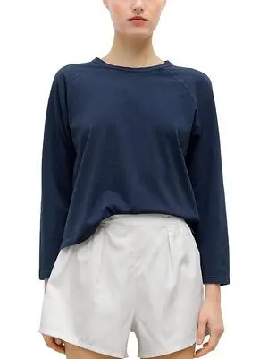 LESET Margo Baseball Tee - Midnight