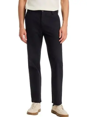 BOSS Kent Straight Fit Cotton Blend Pants - Black