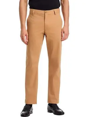 BOSS Kent Straight Fit Cotton Blend Pants - Medium Beige
