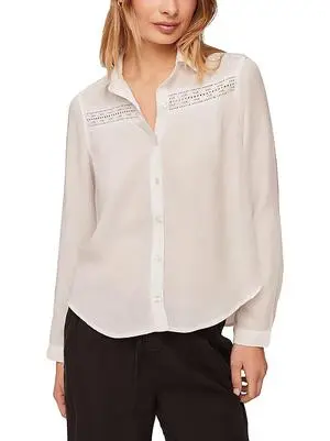Bella Dahl Lace Trim Shirt - Ivory