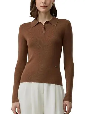 Lilysilk Silk-cashmere Polo - Henna